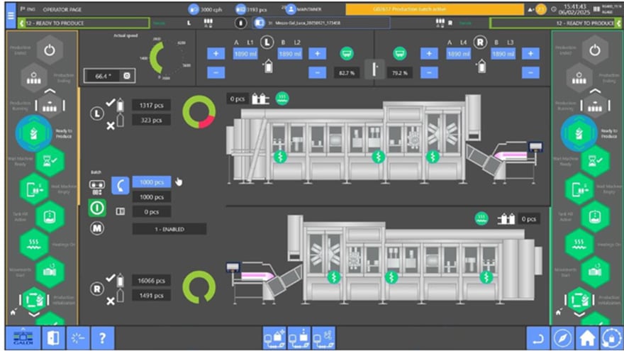 Intuitive HMIs for Galdi’s digital filling machines